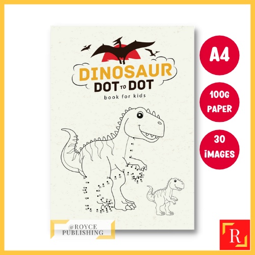 Dinosaur Dot To Dot Activity Book For Kids, Preschoolers and Toddlers 2 ...