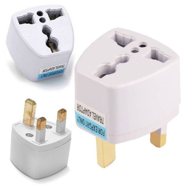 Universal 3 Pin Plug Adaptor 2 Pin Multi Pin To 3 Pin UK Adapter-TV ...