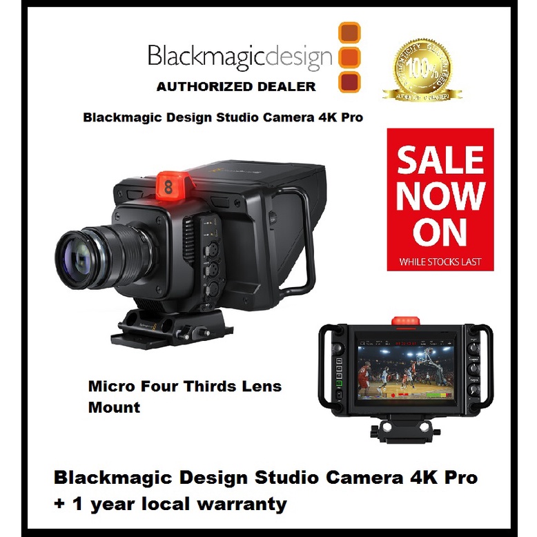 Blackmagic Design Studio Camera 4K Pro + 1 year local warranty | Shopee ...