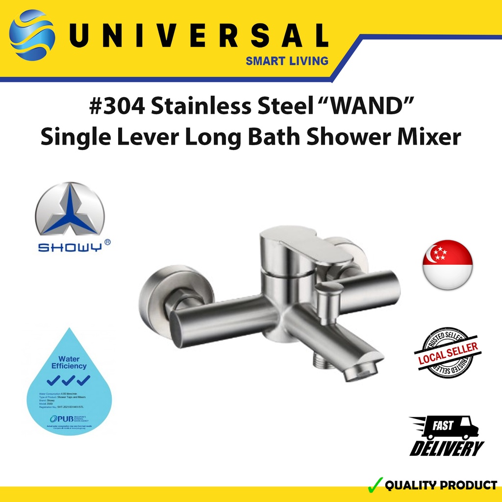 [SG SHOP SELLER] SHOWY #304 Stainless Steel “WAND” Single Lever Long ...