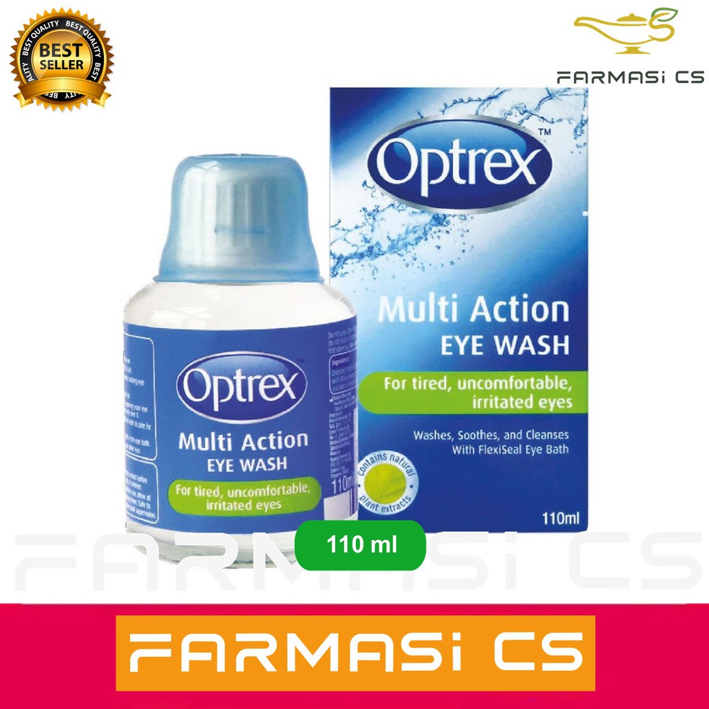 Optrex Multi Action Eye Wash 110ml - For Tired, Uncomfortable ...