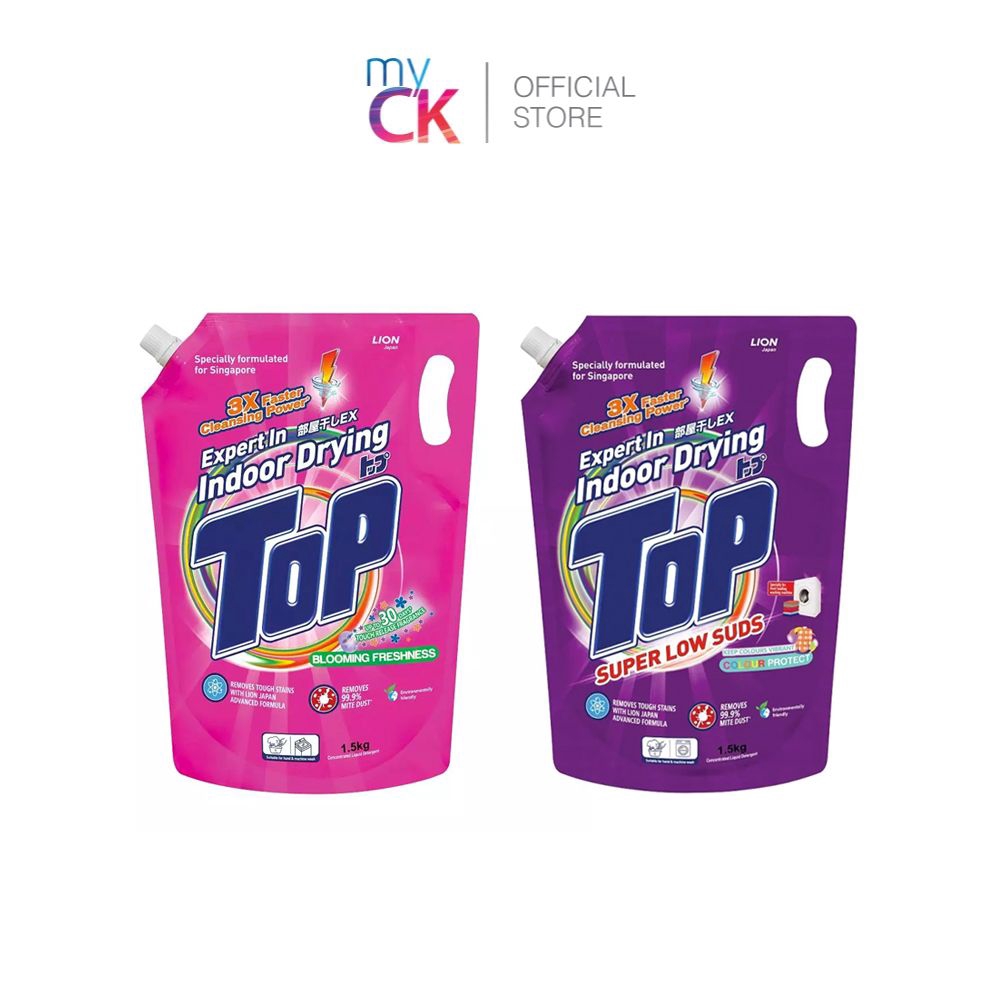 (Bundle of 2) Top Liquid Detergent Refill Indoor Drying 1.5kg | Shopee ...