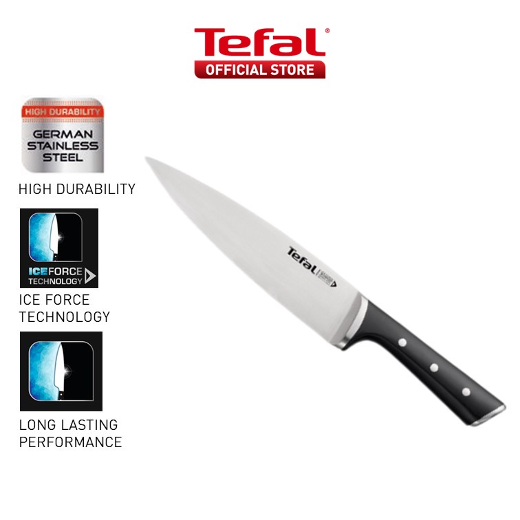 Tefal Ice Force Chef Knife 20cm K23202 | Shopee Singapore