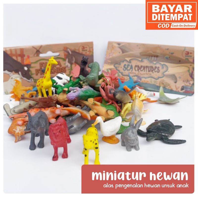 REPLIKA Animal Figures Mini Animal Figures Replica Animals Rubber ...