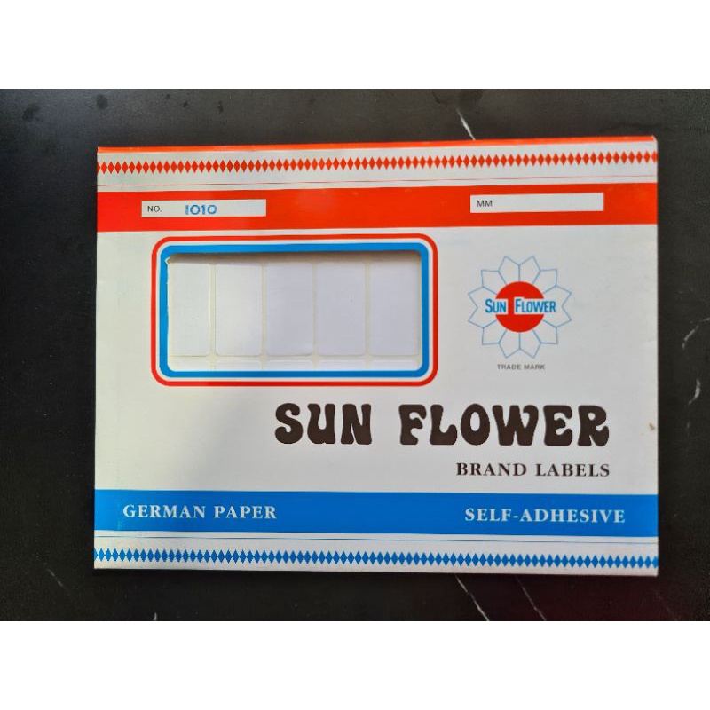 [SG]Sunflower Label (White)10pkt New Stock/Original | Shopee Singapore