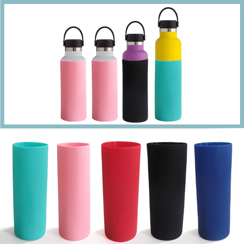 Protective Silicone Sleeve Boot for Hydro Flask Water Bottles (18oz ...