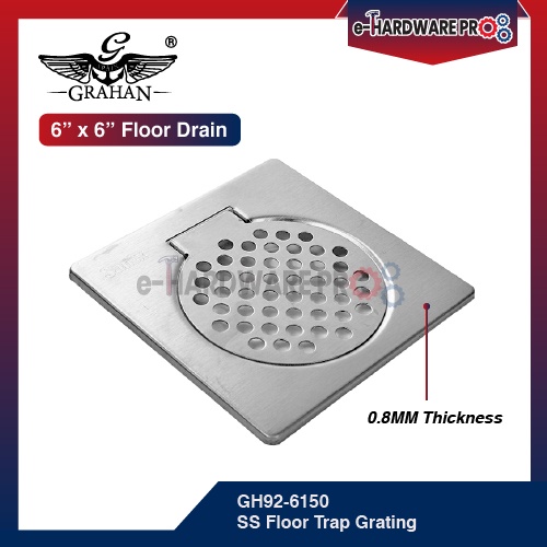 Grahan Bathroom Floor Trap Cover Floor Drain Cover Strainer Stainless ...