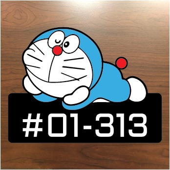 Doraemon House Unit Number Plate | Acrylic Signage | Shopee Singapore
