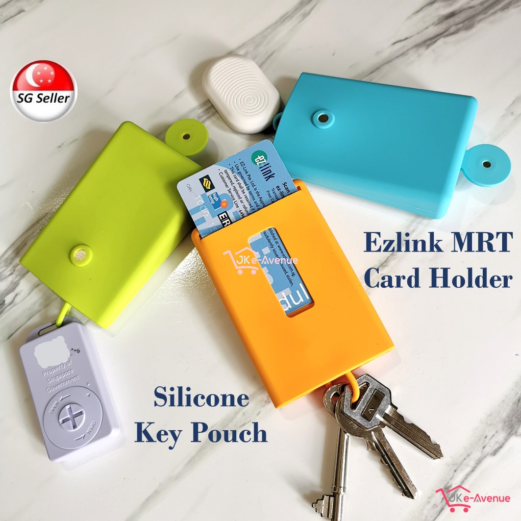 Silicone Key Pouch Ezlink MRT Card Holder Pouch for Kids Men Women ...