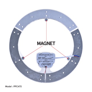 PowerPac LED Ceiling light Ceiling Lamp, Round Light 47 Watts (PPC470 ...