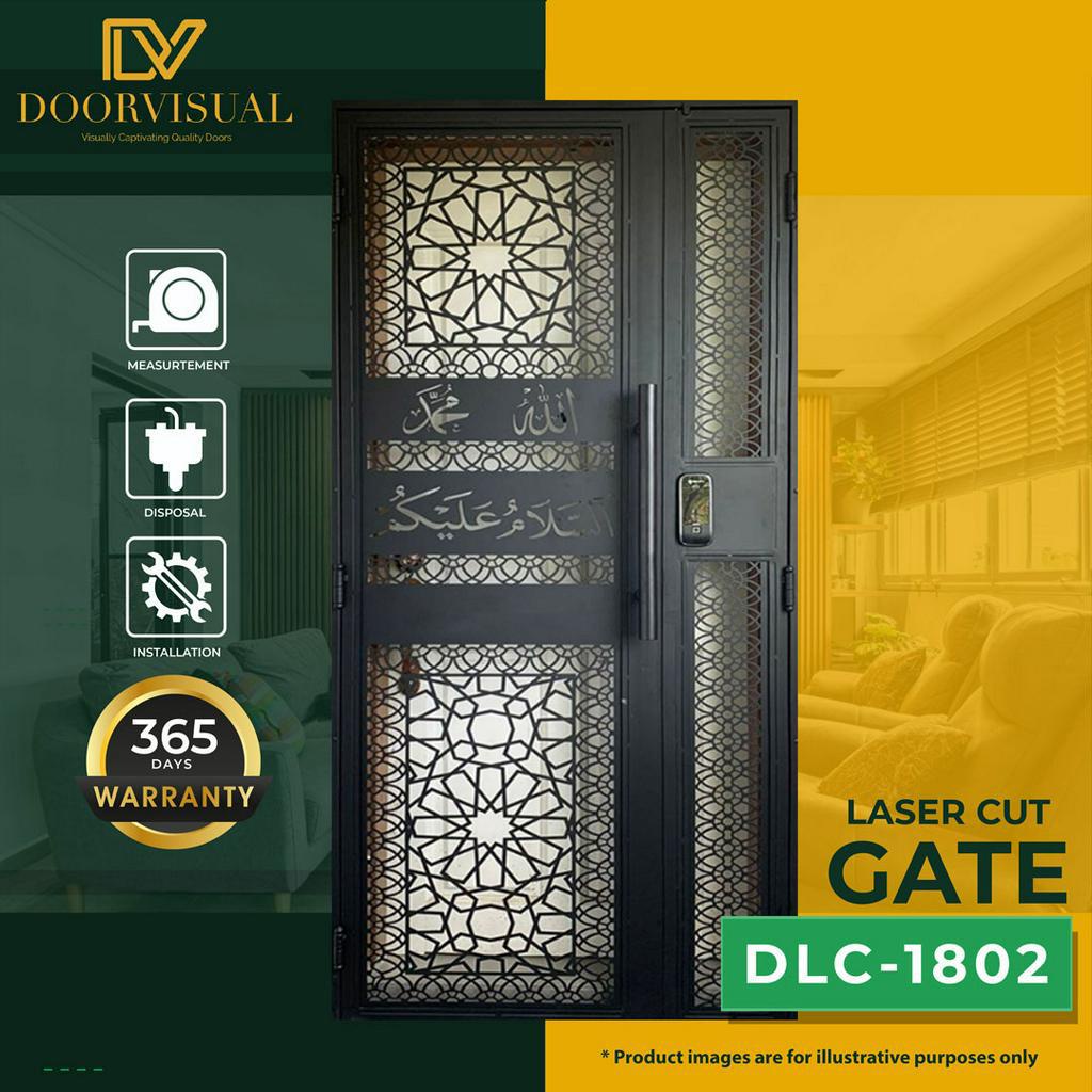 Laser Cut Gate DLC-1802 | Laser Cut Designer Gate For HDB / CONDO / BTO ...