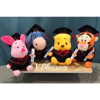 [SG Seller] Graduation Plush Winnie The Pooh and Friends Tigger Eeyore ...