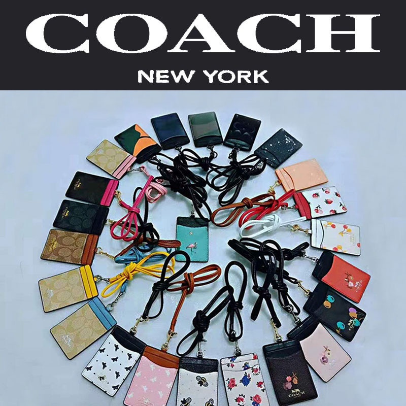 Coach lanyard Work Card ID Card lanyard Card Holder Work Tag | Shopee ...