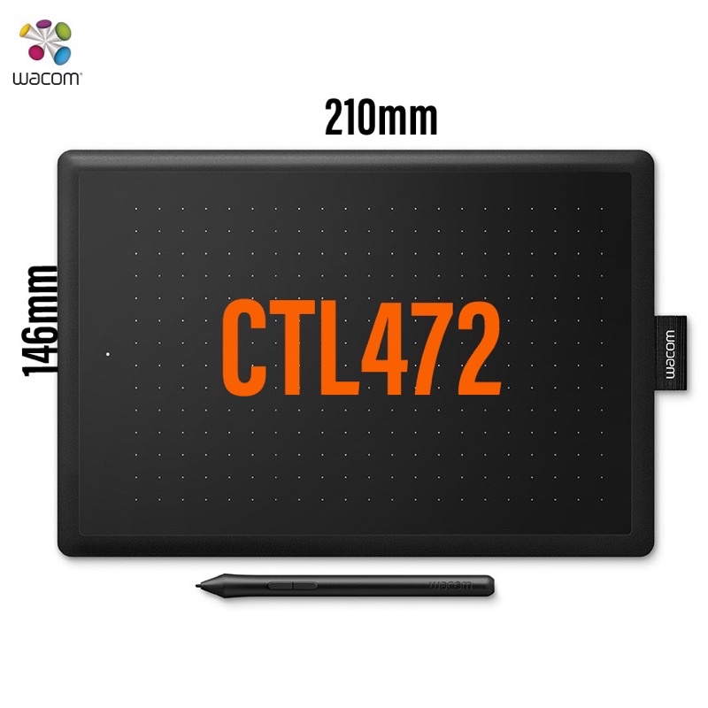 One by Wacom Small CTL-472,CTL672 Drawing Tablet,Writing Pad (Supports ...