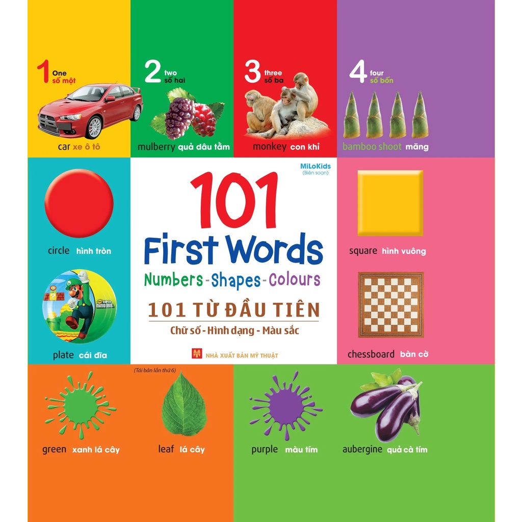 Book: 101 First Words: Numbers - Shapes - Colors (2022 Reprint ...