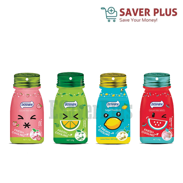 Dosfarm Candy Sugar Free Mints 16g | Shopee Singapore