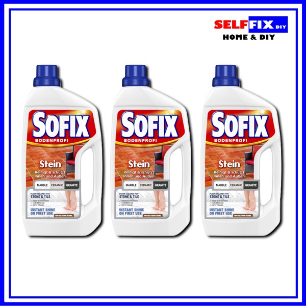 [BUNDLE OF 3] Sofix 3-in-1 Floor Cleaner 1L- Stein (Marble & Stone) | Shopee Singapore