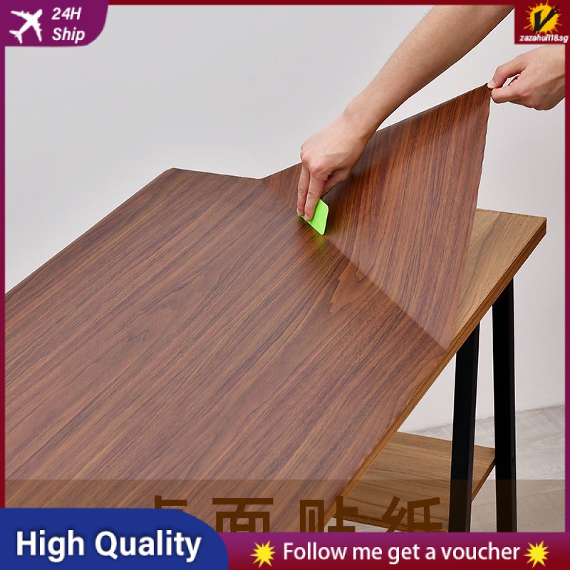 Desktop Stickers Waterproof Self-Adhesive Wallpaper Table Cabinet Door ...
