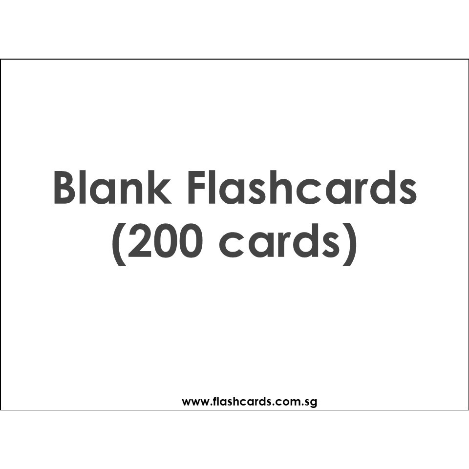 Blank Flashcards | Shopee Singapore