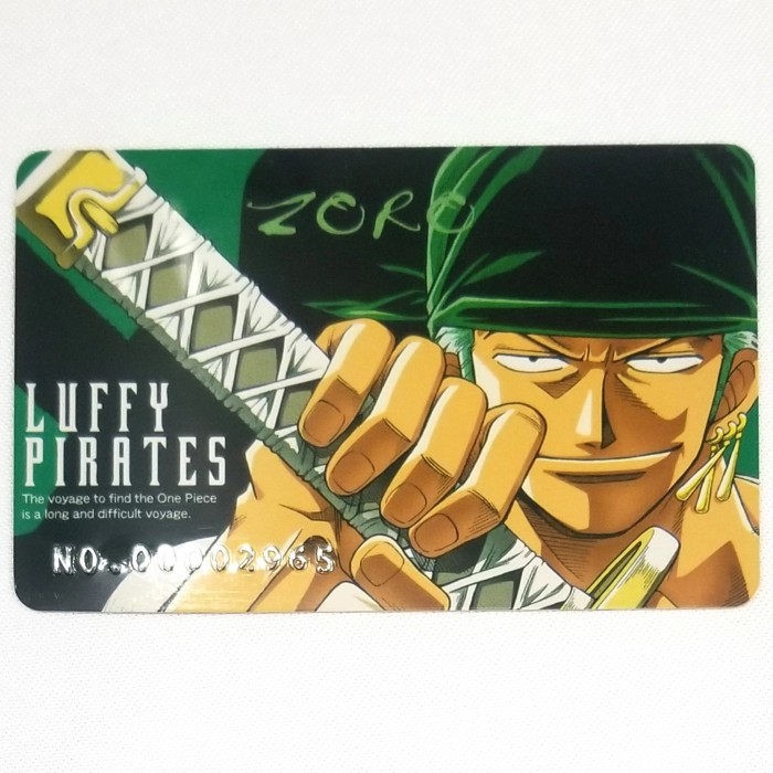 One Piece Zoro Zorro Luffy Pirate Black Logo Collection Cards atm Name ...