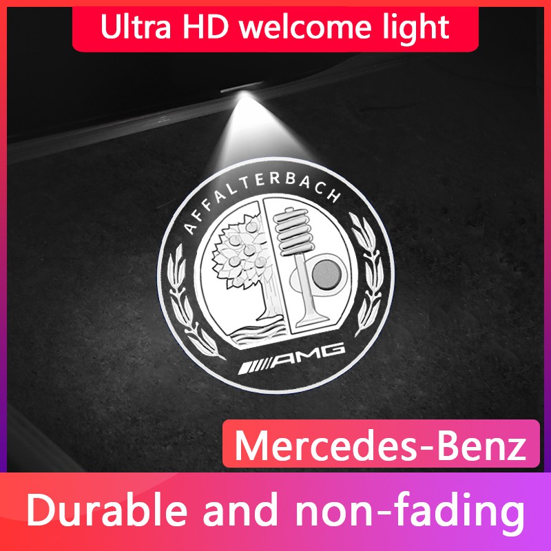 2pcs Mercedes Benz Car Door welcome light Laser Projection Ghost Shadow ...