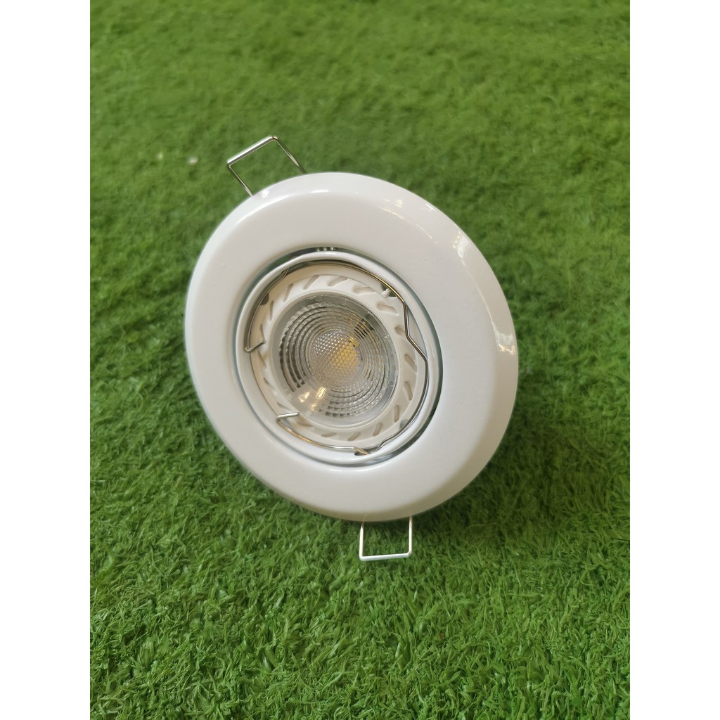 GU10 Bulb SIngle Spotlight Round Square Downlight Casing Adjustable ...