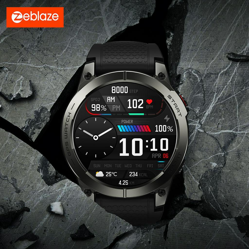 [The New 2024] Zeblaze Stratos 3 Premium GPS Smart Watch Ultra HD AMOLED Display Built-in GPS Hi ...