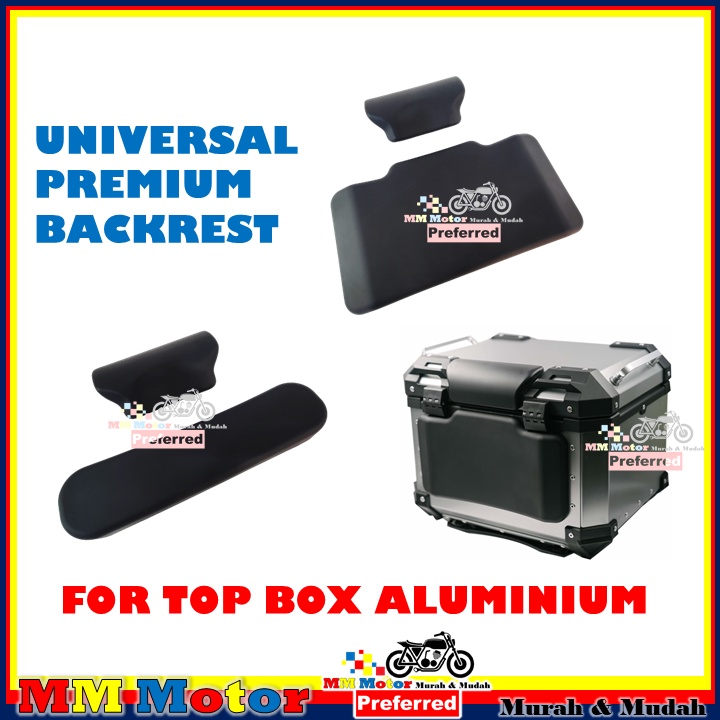 UNIVERSAL BACKREST TOP BOX ALUMINIUM PREMIUM IMPORT QUALITY PENYANDAR ...