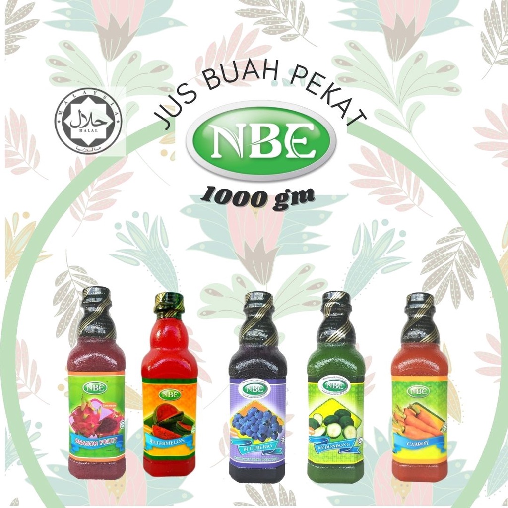 NBE - Jus Buah Pekat/ Fruit Juice Concentrate 1000gm (Kordial/Cordial ...