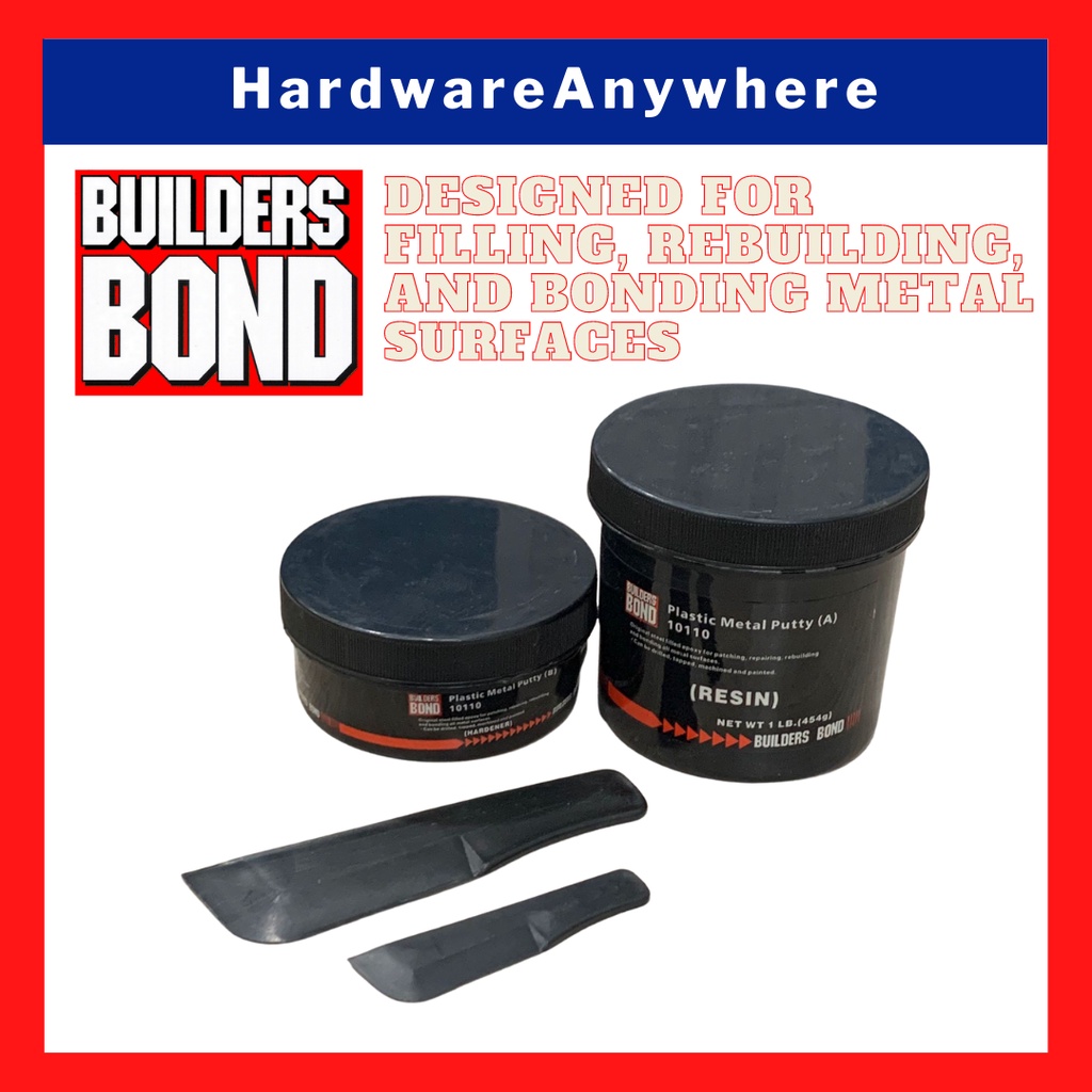 BUILDERS BOND Plastic Steel (Metal) Putty | Shopee Singapore