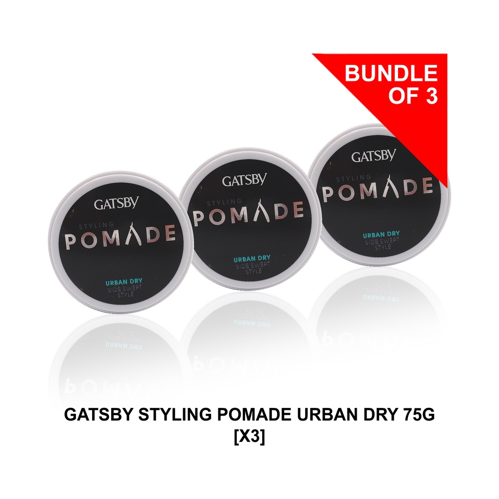 [Bundle Of 3] Gatsby Styling Pomade Urban Dry 75G | Shopee Singapore