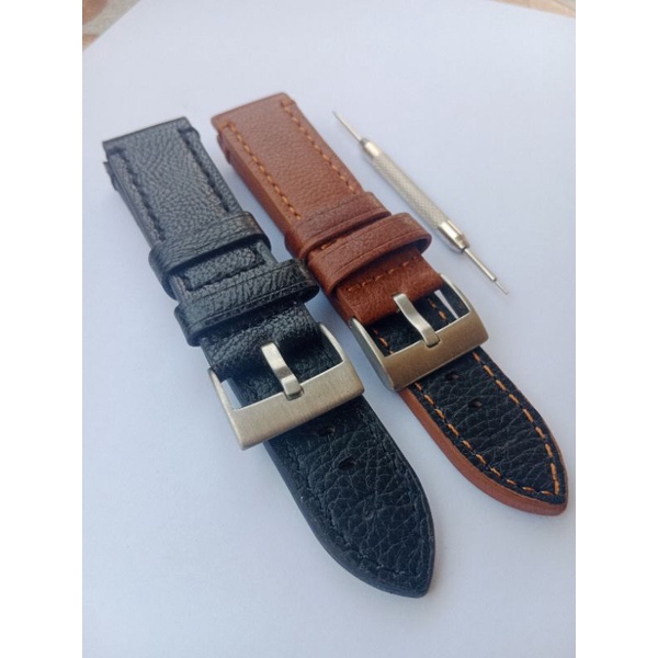 BEST Universal Watch Strap Leather Watch Strap zise 22-24mm free strap ...