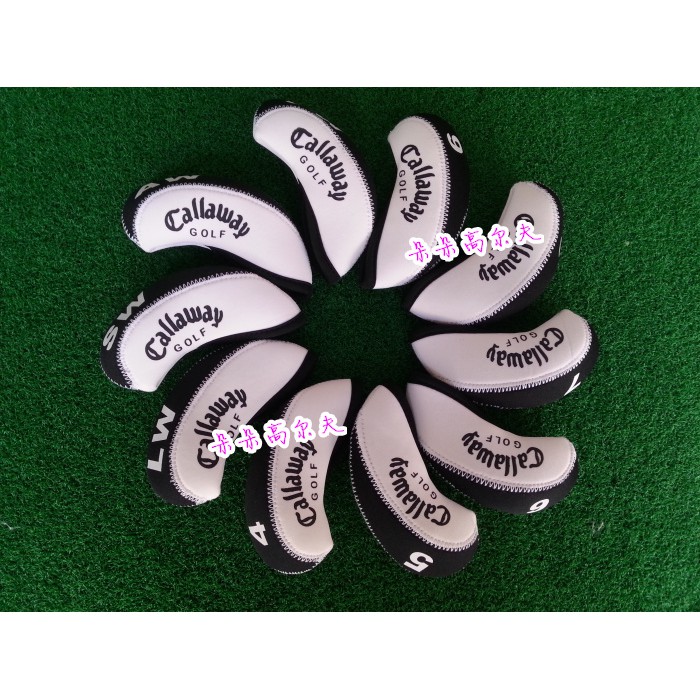 CALLAWAY Golf Iron Cover Golf Color Head Cover Cue Cover (BLACK ...
