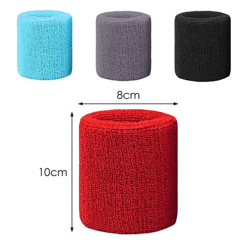 🔥SG STOCK🔥 1pc Sport Wristband Sweatband Cotton Hand Band For Gym ...