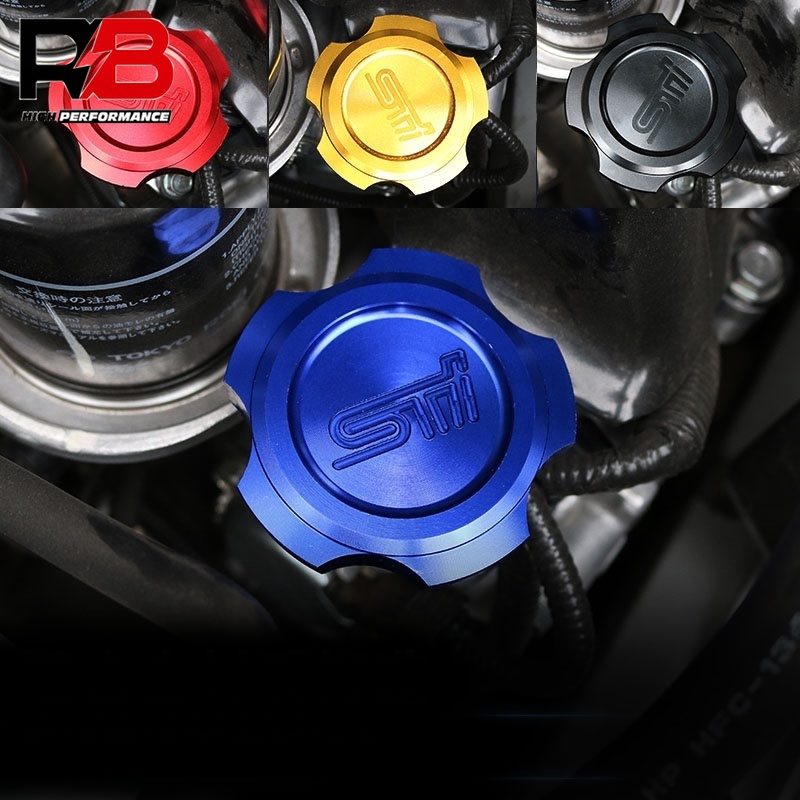 Car Styling STI Aluminum Engine Oil Cap Oil Fuel Filler Tank Cover for ...