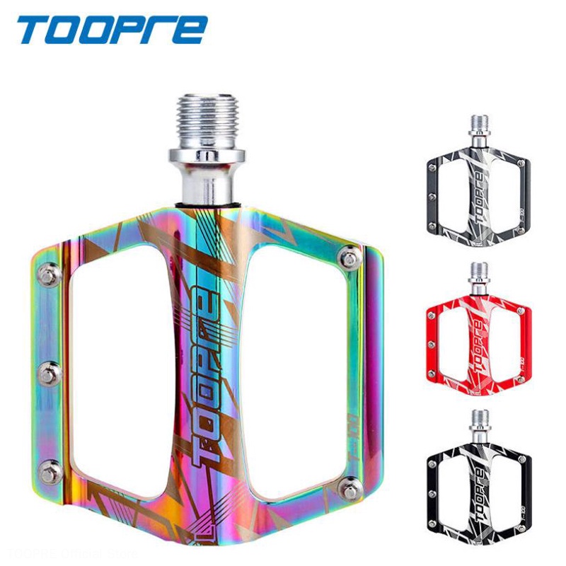 TOOPRE Bicycle 1 Pair Fixie Pedals Aluminum Alloy MTB Mountain Road ...