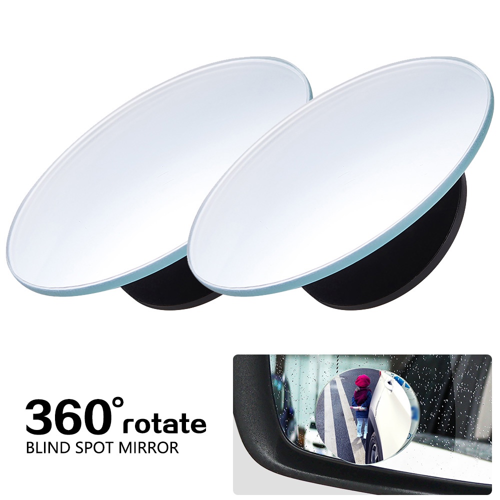 2 PCS Car Reversing Blind Spot Mirrors / Universal Small Round Mirror ...