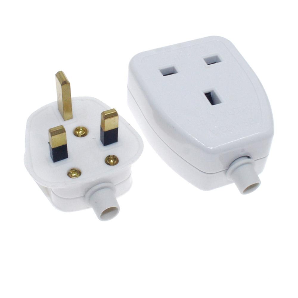 NEW UK British Standard Power Adaptor BS1363/A Detachable Female socket ...