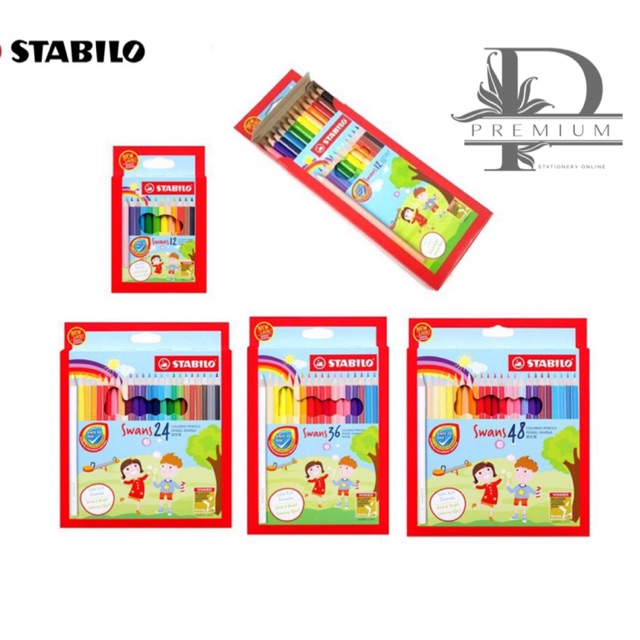 Stabilo Swans Colour Pencil (24’s/36’s/48’s) / Stabilo Pensil Colour ...