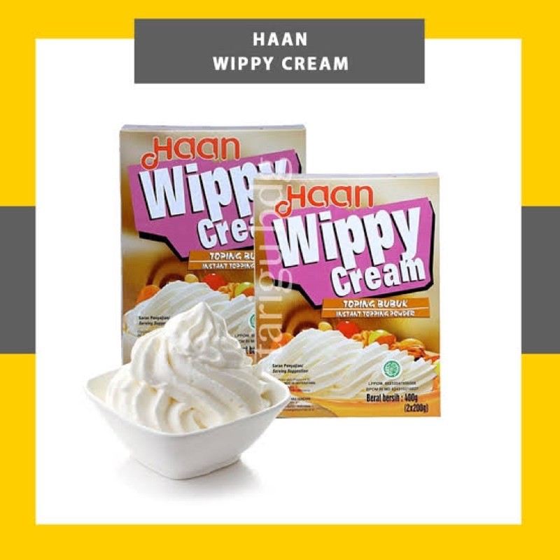 HAAN WIPPY CREAM 400G (Topping Powder/ Instant Whipped Cream Powder ...