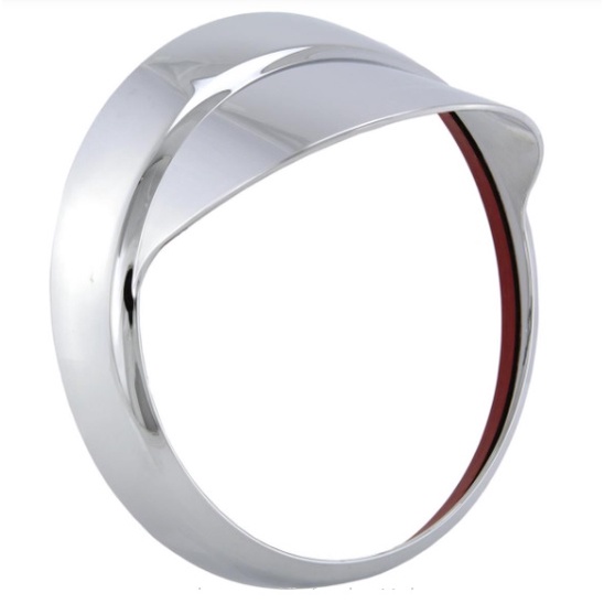 Vespa LX 150 SIP Head Lamp Rim / Head Light Rim (Chrome / Matt Black ...