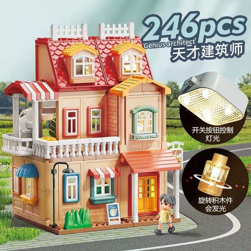 Feelo Genius Architect Villa Playhouse Dollhouse Compatible Family ...