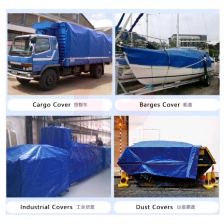 Blue Orange Water Resistance Waterproof Flexible Sheet Tarpaulin Sheet ...