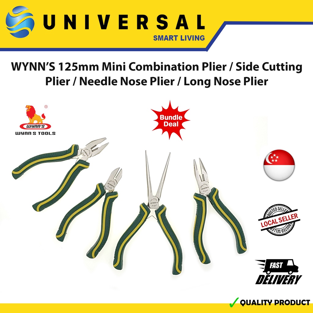 [SG SHOP SELLER] WYNN’S 125mm Mini Combination Plier / Side Cutting ...