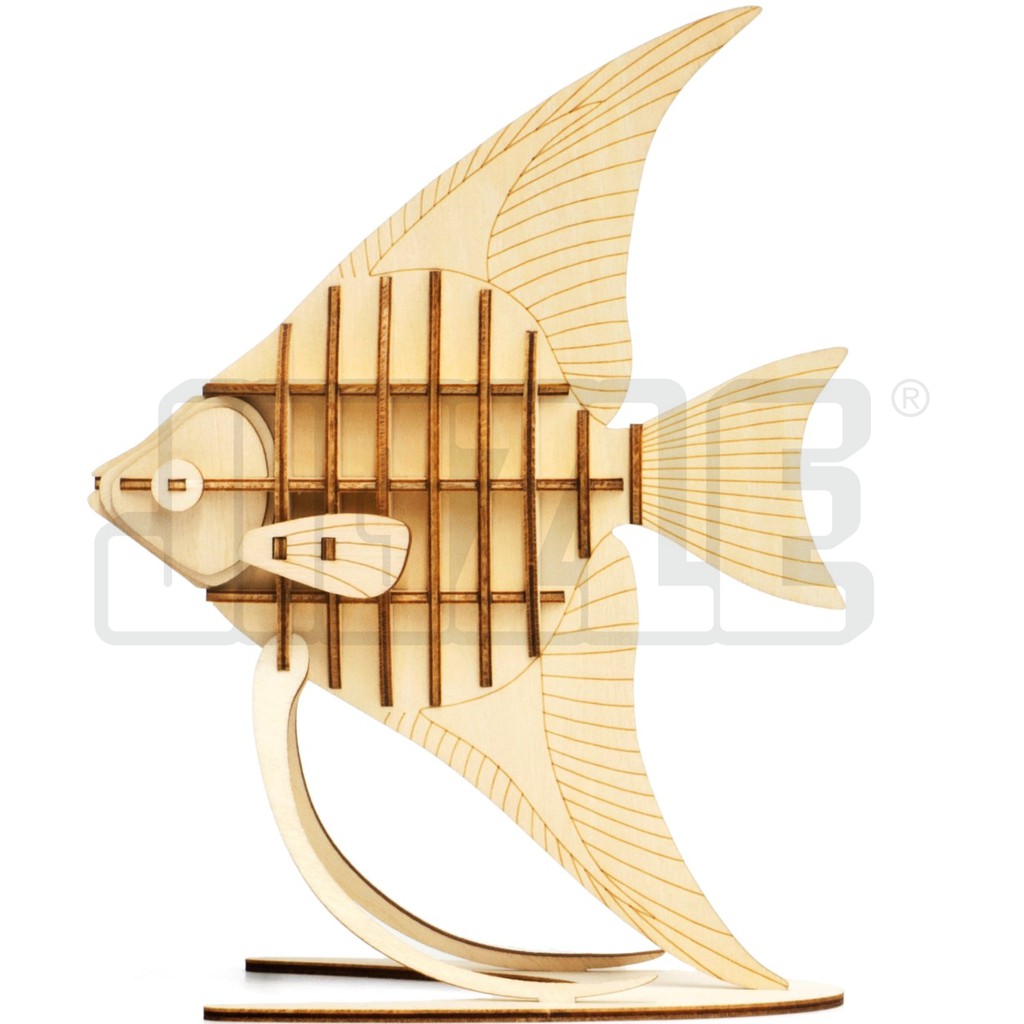 Jigzle Plywood Puzzle - Marine (Angel Fish, Dolphin, Manta Ray, Penguin ...