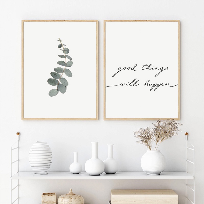 Nordic Posters with Frame Canvas Picture Framed Wall Art Decor Poster ...