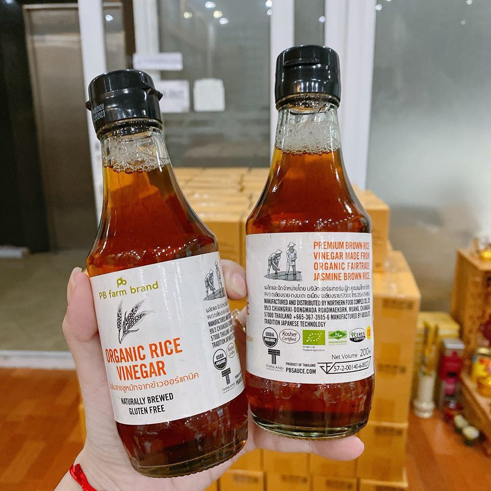 Pb Farm organic rice vinegar 200ml made from organic brown rice and ...