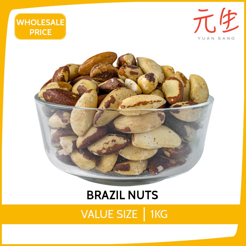Raw Brazil Nuts 1KG Healthy Snacks Quality Fresh Wholesale | Shopee ...