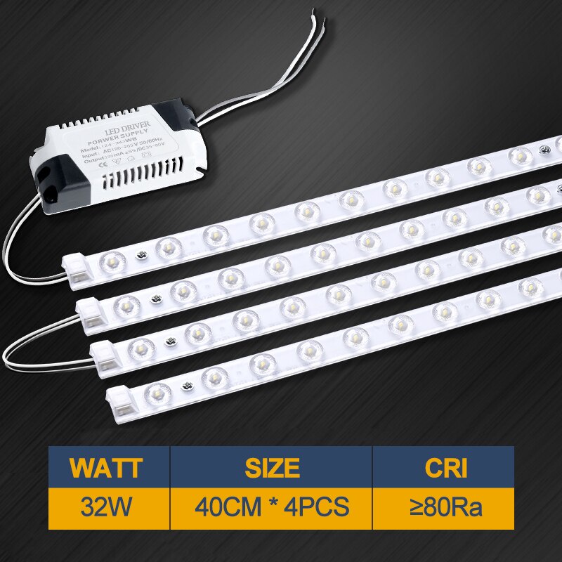 LED Ceiling Light Replacement Module 220v Strip Panel Board 40cm/50cm ...