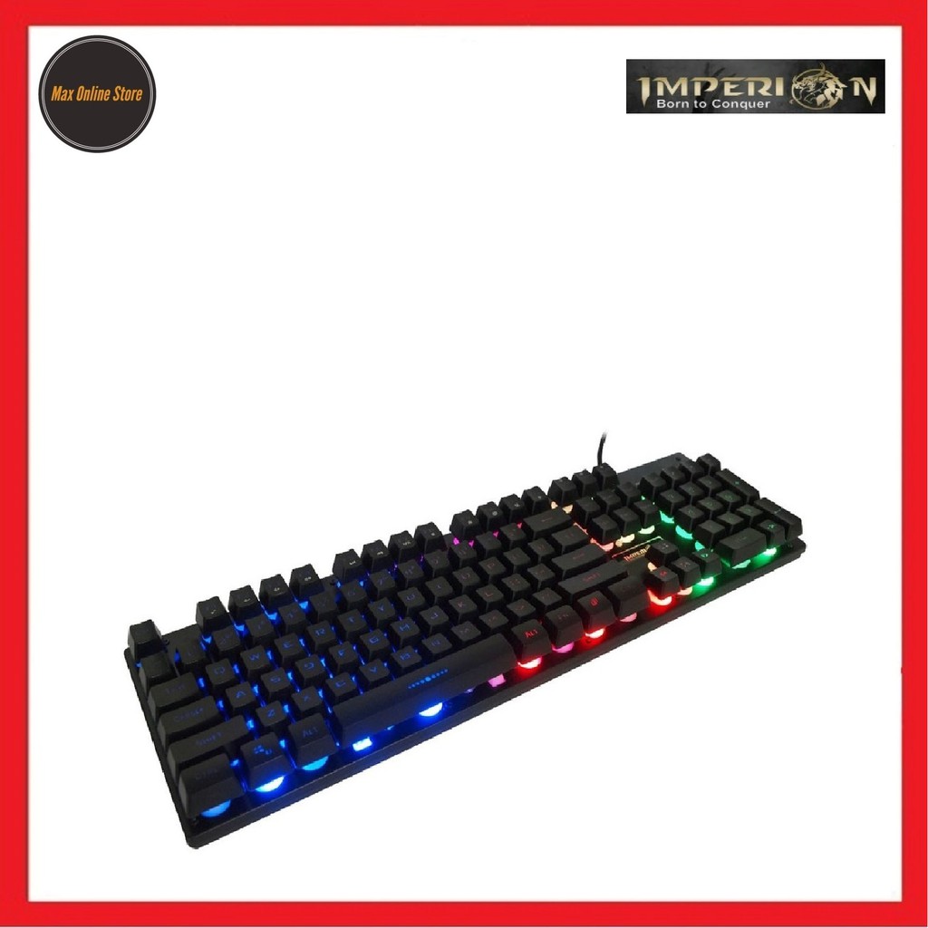 Imperion Sledgehammer 10 Gaming Keyboard Black-Wired 104 Keys Backlight ...